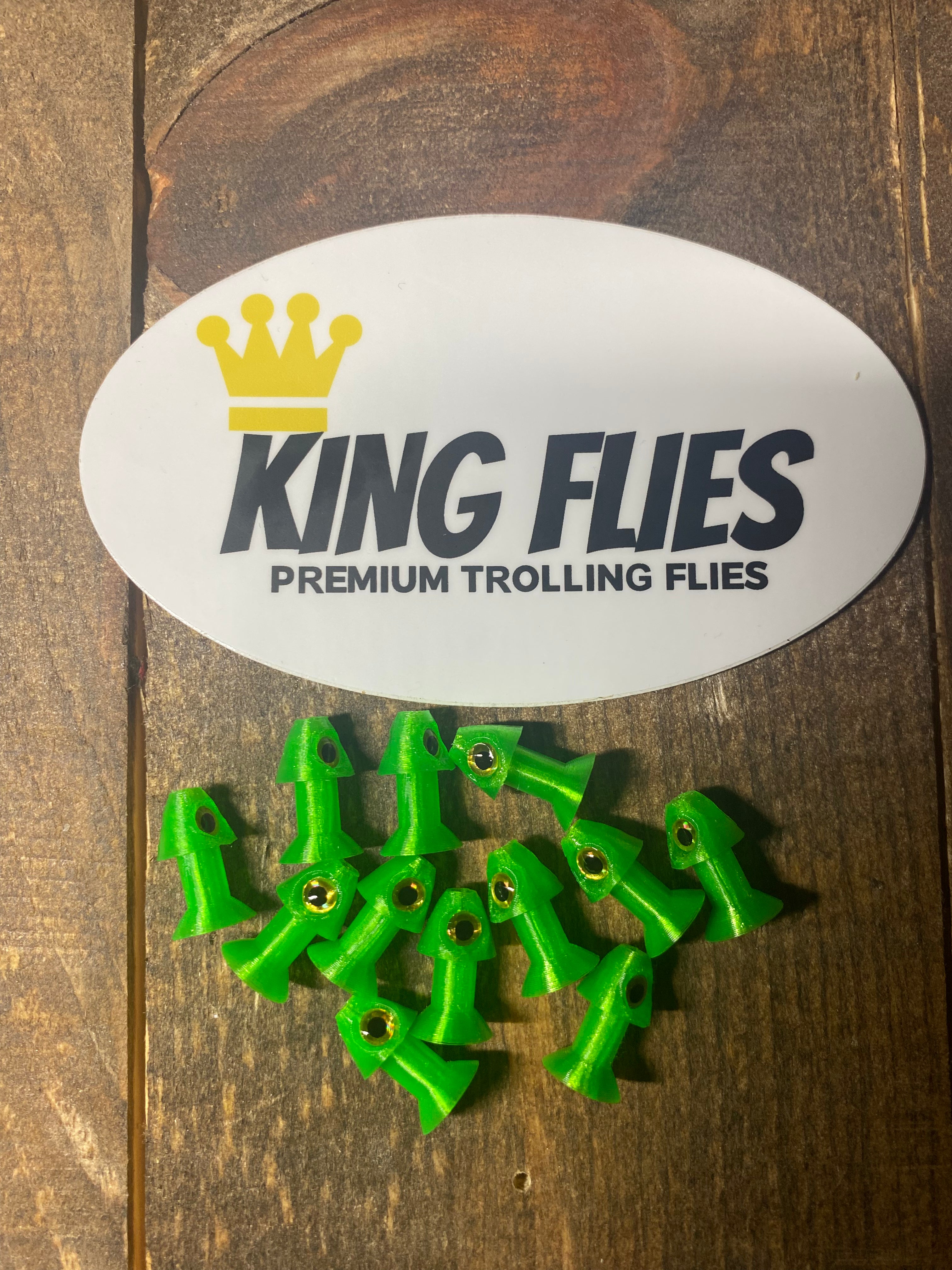 Green Bullet Head Standard Size – King Flies